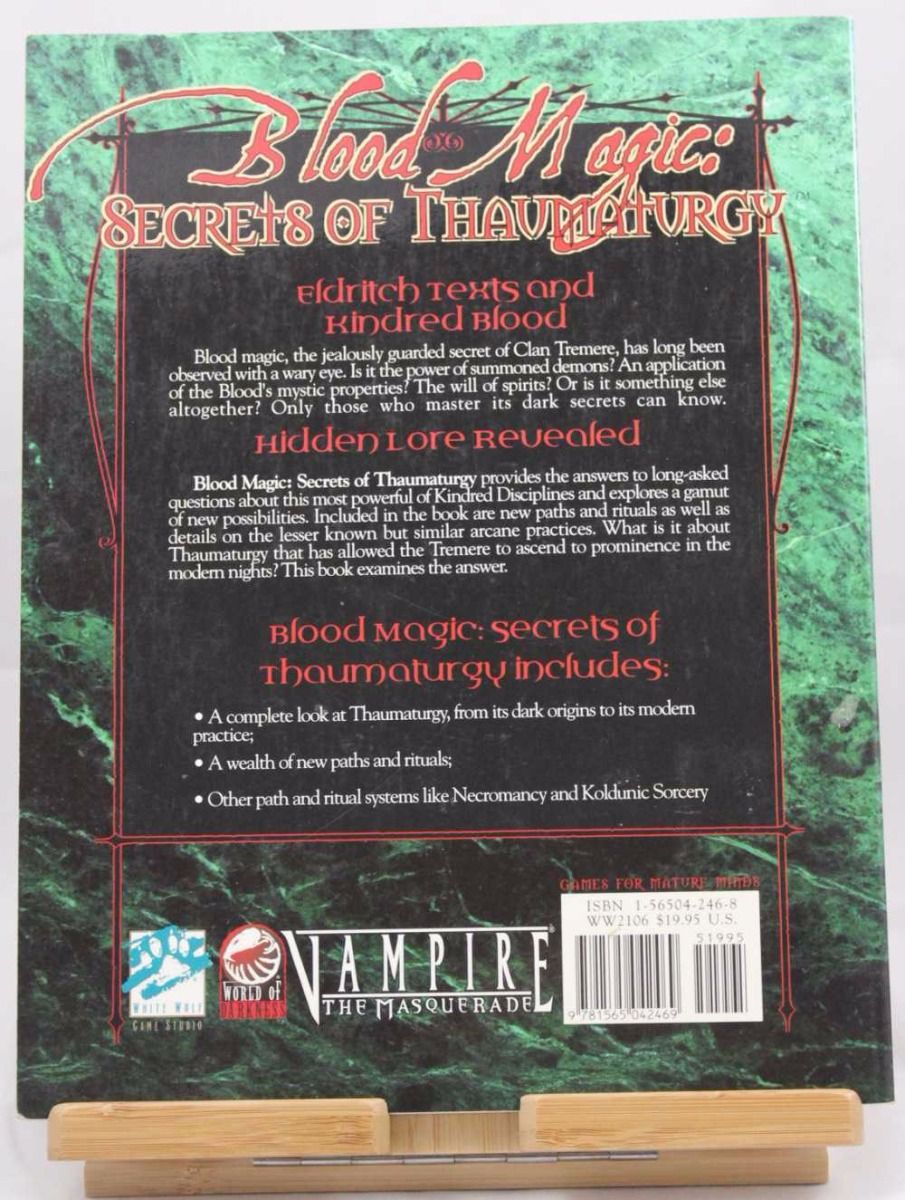 Blood Magic Secrets Of Thaumaturgy